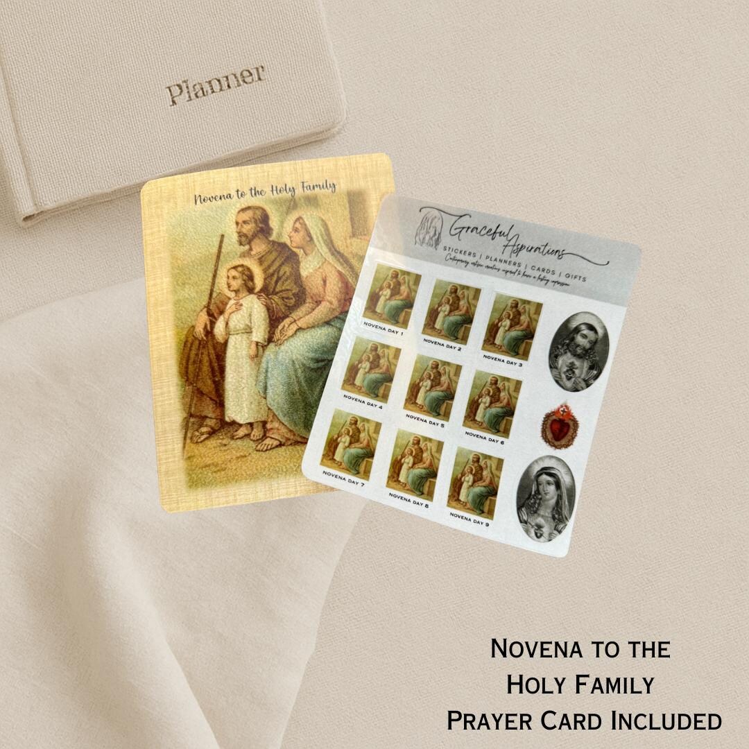 Holy Family Novena Stickers: Catholic Planner Decals - Etsy