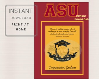 Asu Graduation Invitation - Etsy Ireland