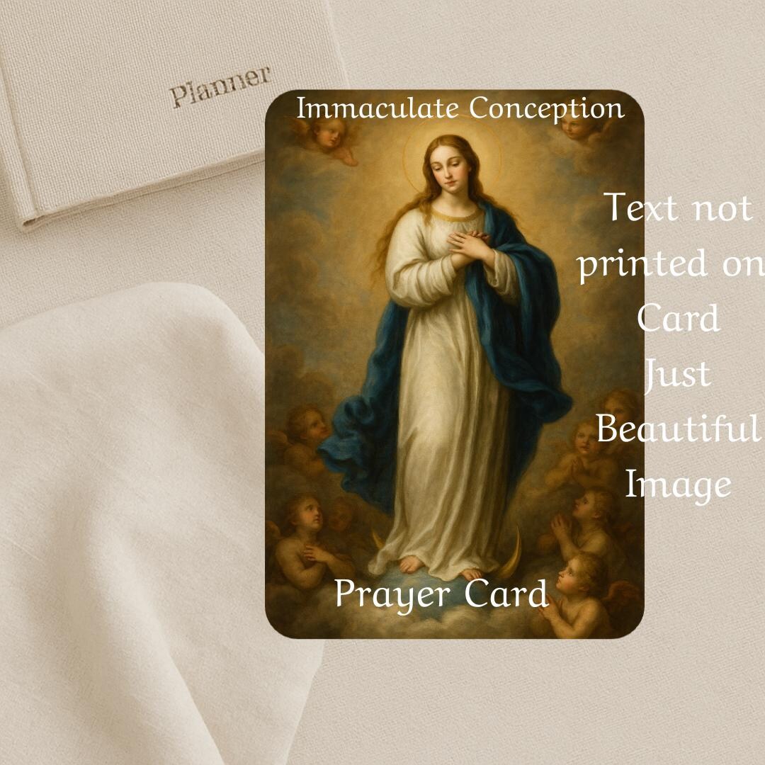 Immaculate Conception Prayer Cards (2) | Feast Day December 8 ...