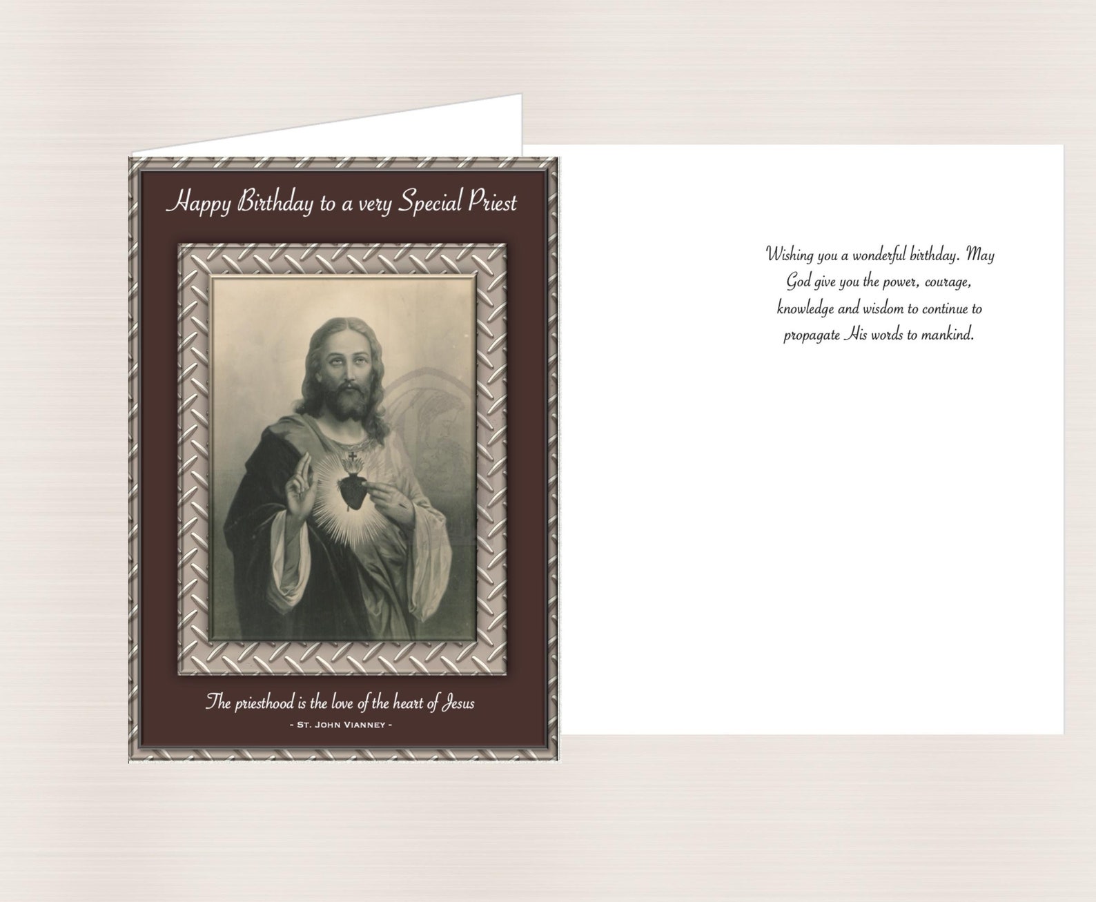 PRINTABLE Instant Download Catholic Priest Birthday Card, Happy ...