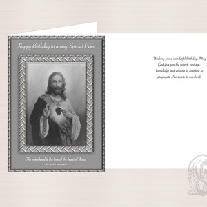 PRINTABLE Instant Download Catholic Priest Birthday Card, Happy ...