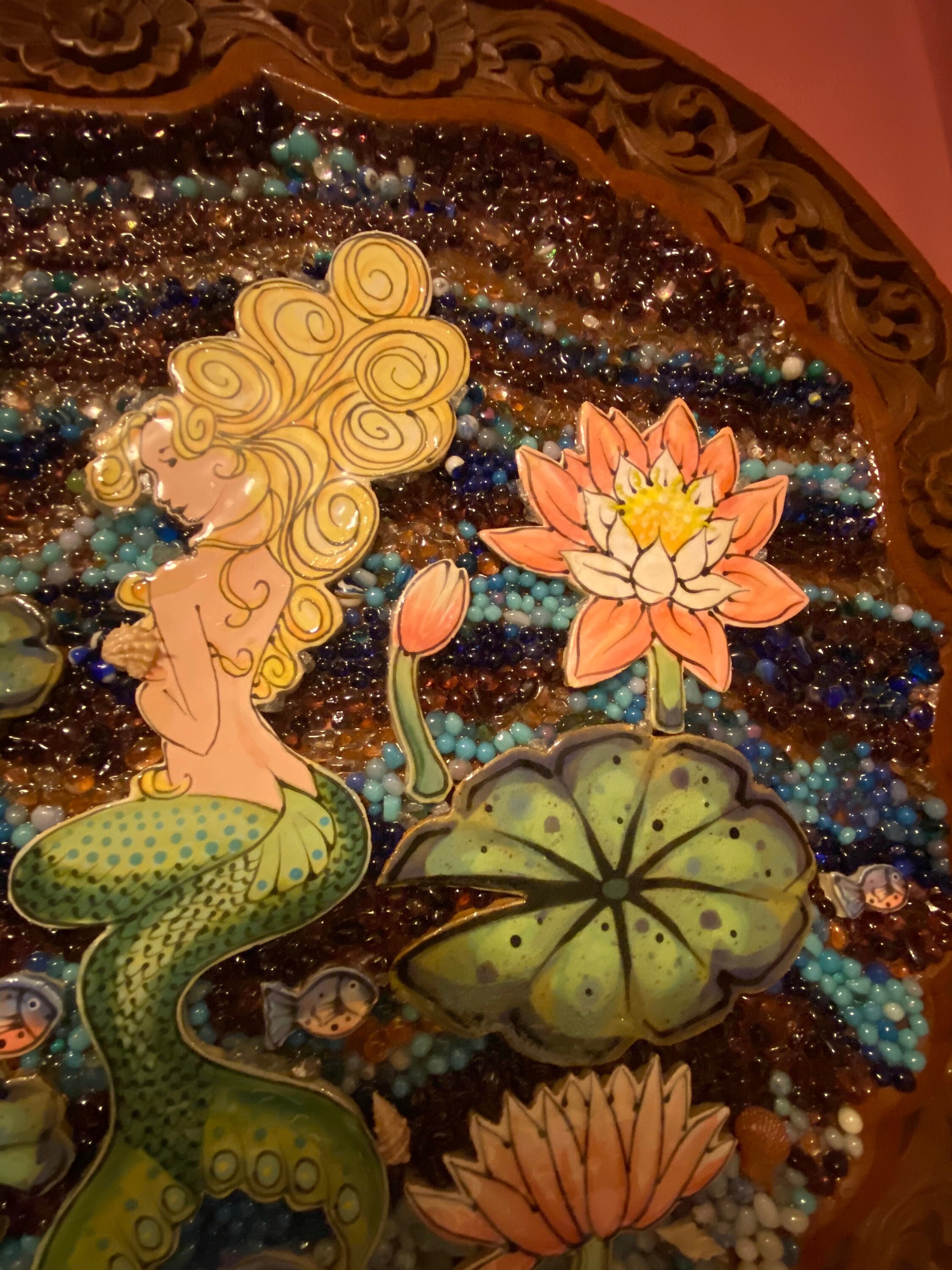 Mermaid With Lilies - Etsy