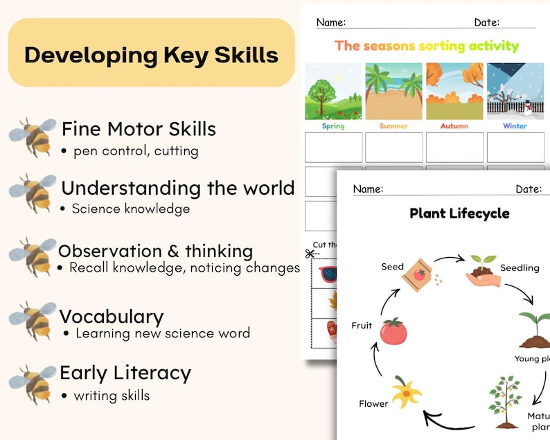 Grade 1 Science Workbook | Home Learning Printable | Printable Classroom Worksheets - Etsy