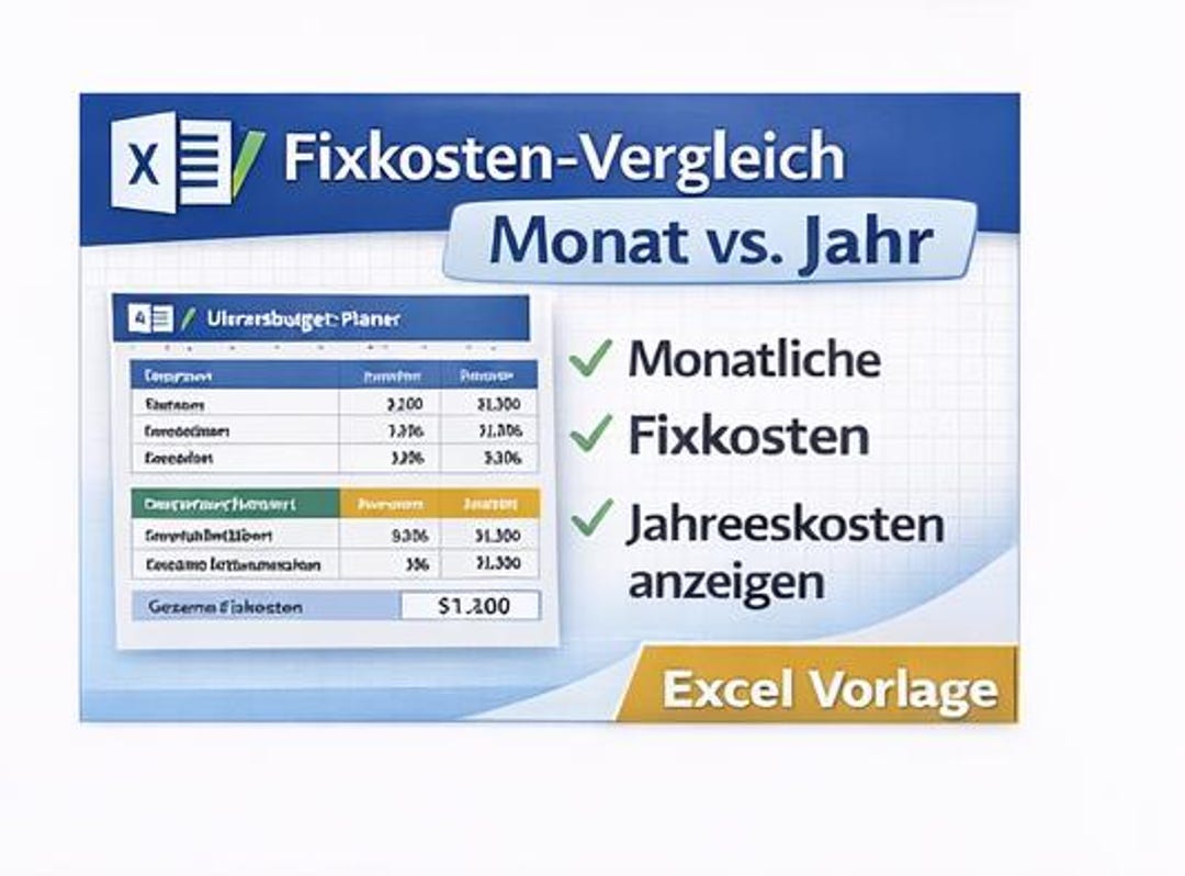 Fixed Cost Comparison in Excel | Monthly Vs. Annual Costs | Fixed Cost ...