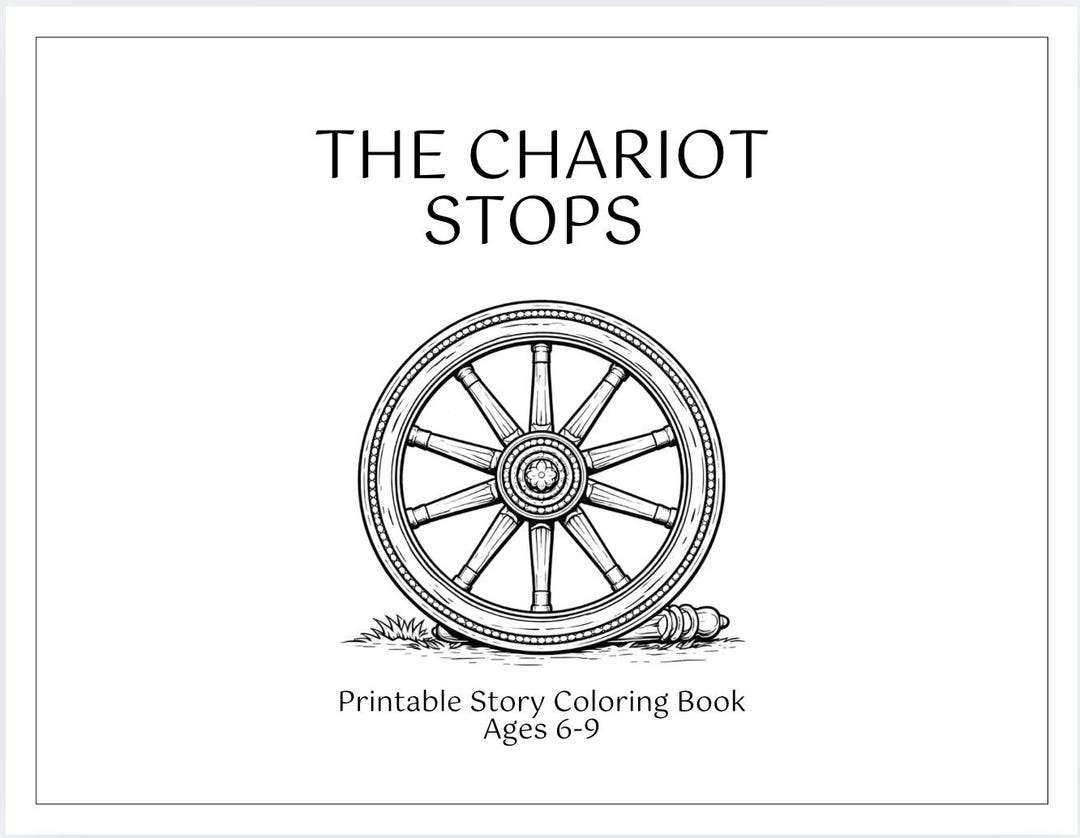 The Chariot Stops – Gentle Bhagavad Gita Coloring Book for Kids Ages 6 ...
