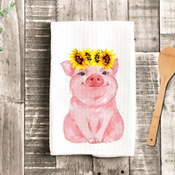 Pig Hand Towel - Etsy