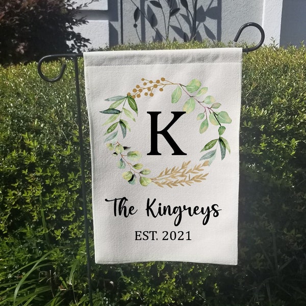 Monogram Garden Flag - Etsy