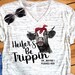 Heifers Be Trippin Funny Cow Tripping Unisex V Neck T-shirt - Etsy