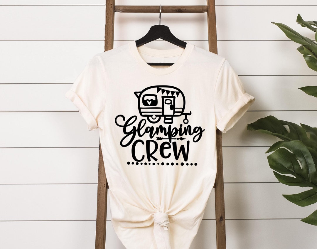 Glamping Crew, Girls Trip, Vacation Shirt, Heart Camp Camper Camping RV ...