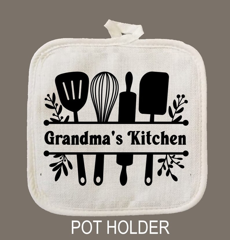 Personalized Cooking Utensils Oven Mitt & Pot Holder Set Gift - Etsy