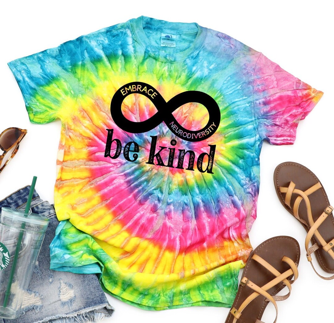 Be Kind Rainbow Embrace Neurodiversity Tee, Kindness, Be Nice Shirt ...