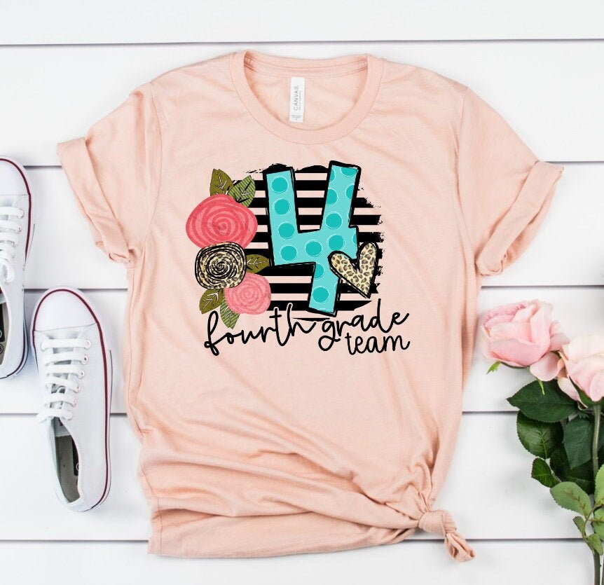 4th Grade Team Back To School Fourth Grade Teacher Novelty | Etsy