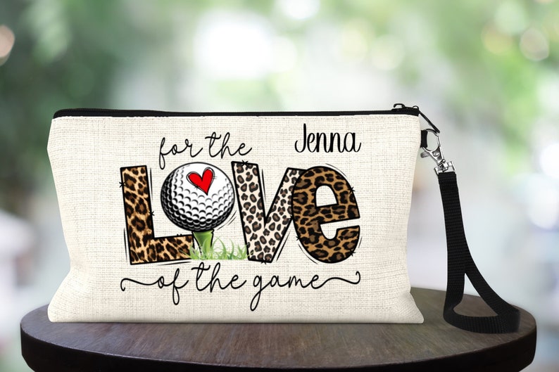 Personalized Golf Makeup Bag, for the Love Golf Sports Custom Cosmetic ...