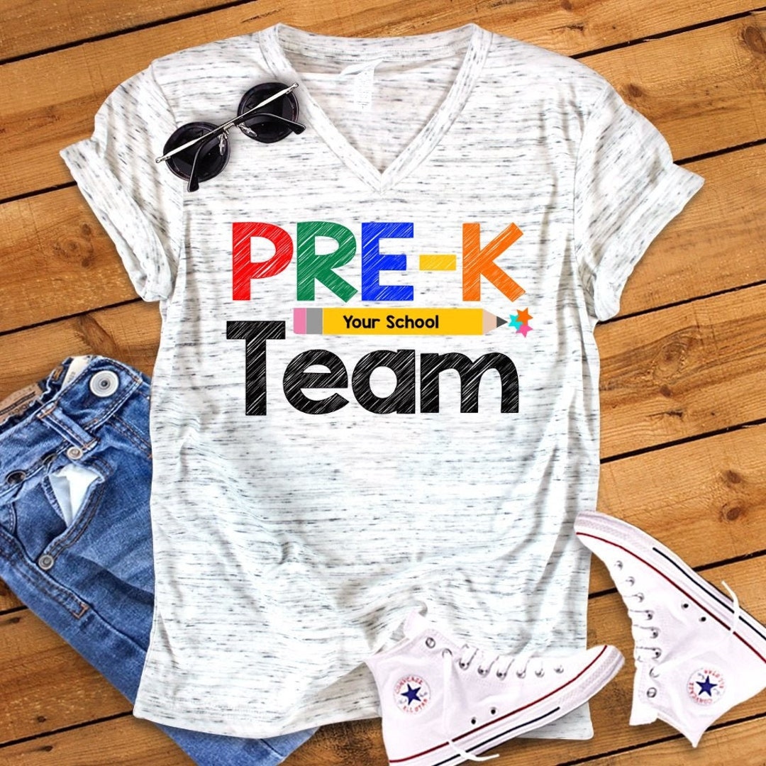 Pre K Team Back to School Preschool Pre Kindergarten Teacher Novelty ...