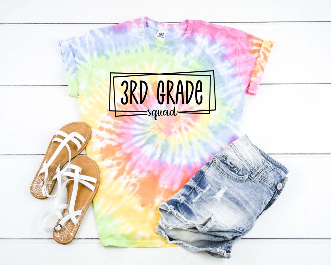 3rd Grade Squad Box, Third Grade Team, Back to School Teacher Shirt Tie ...
