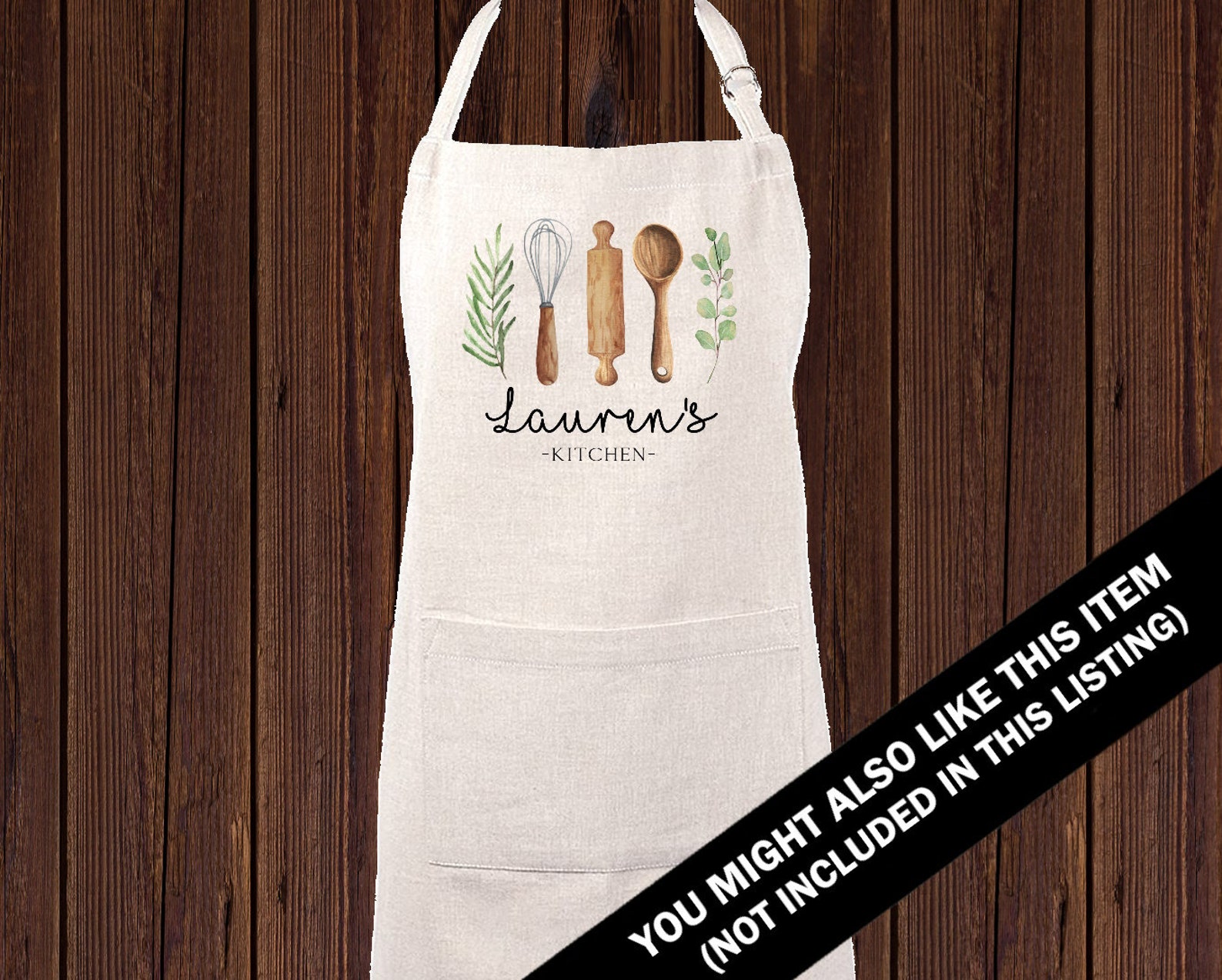 Monogram Leaf Oven Mitt & Pot Holder Set, Personalized Gift Set Wedding ...