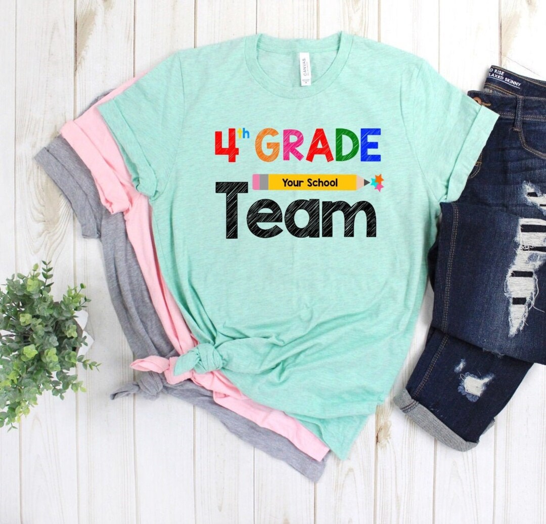 4th Grade Team Personalized Back to School Fourth Grade Teacher Novelty ...