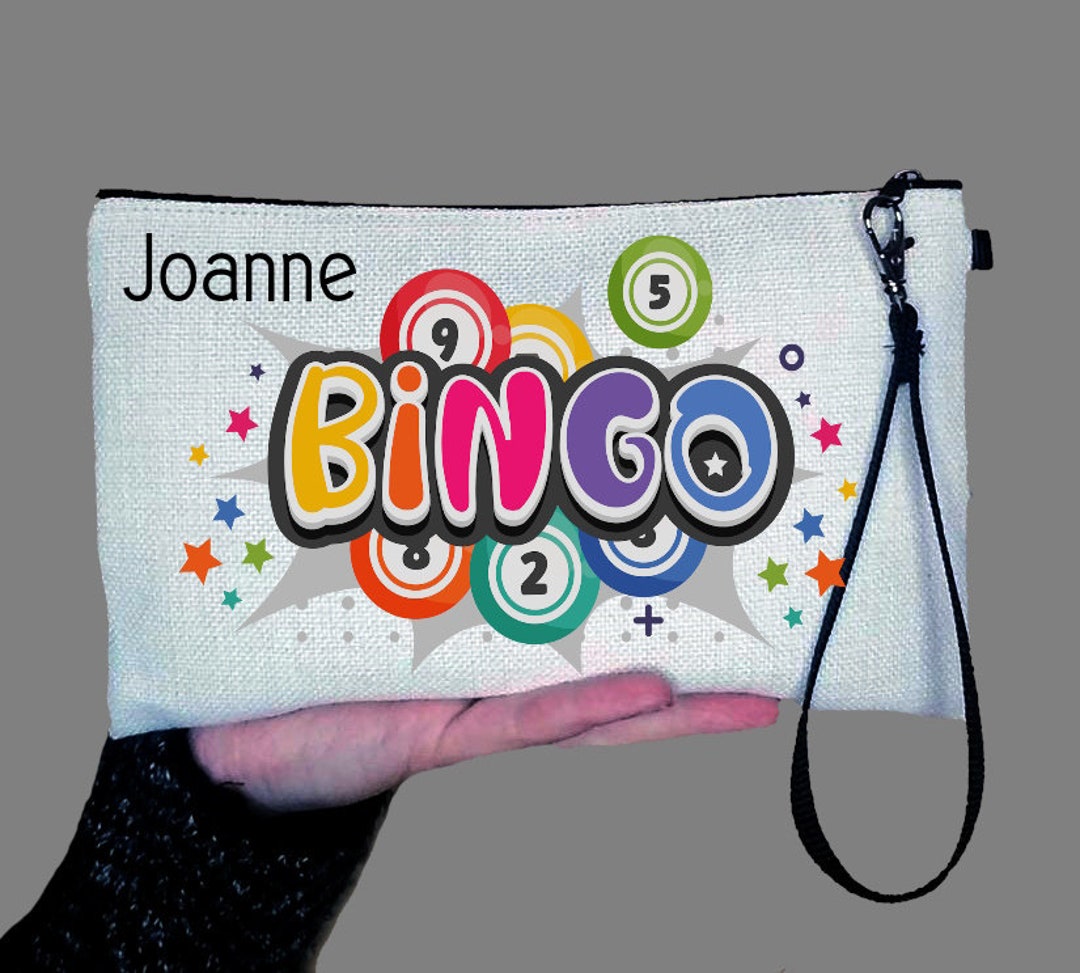 Personalized Bingo Bag, Bingo Lover Bag, Bingo Accessories Bag With ...