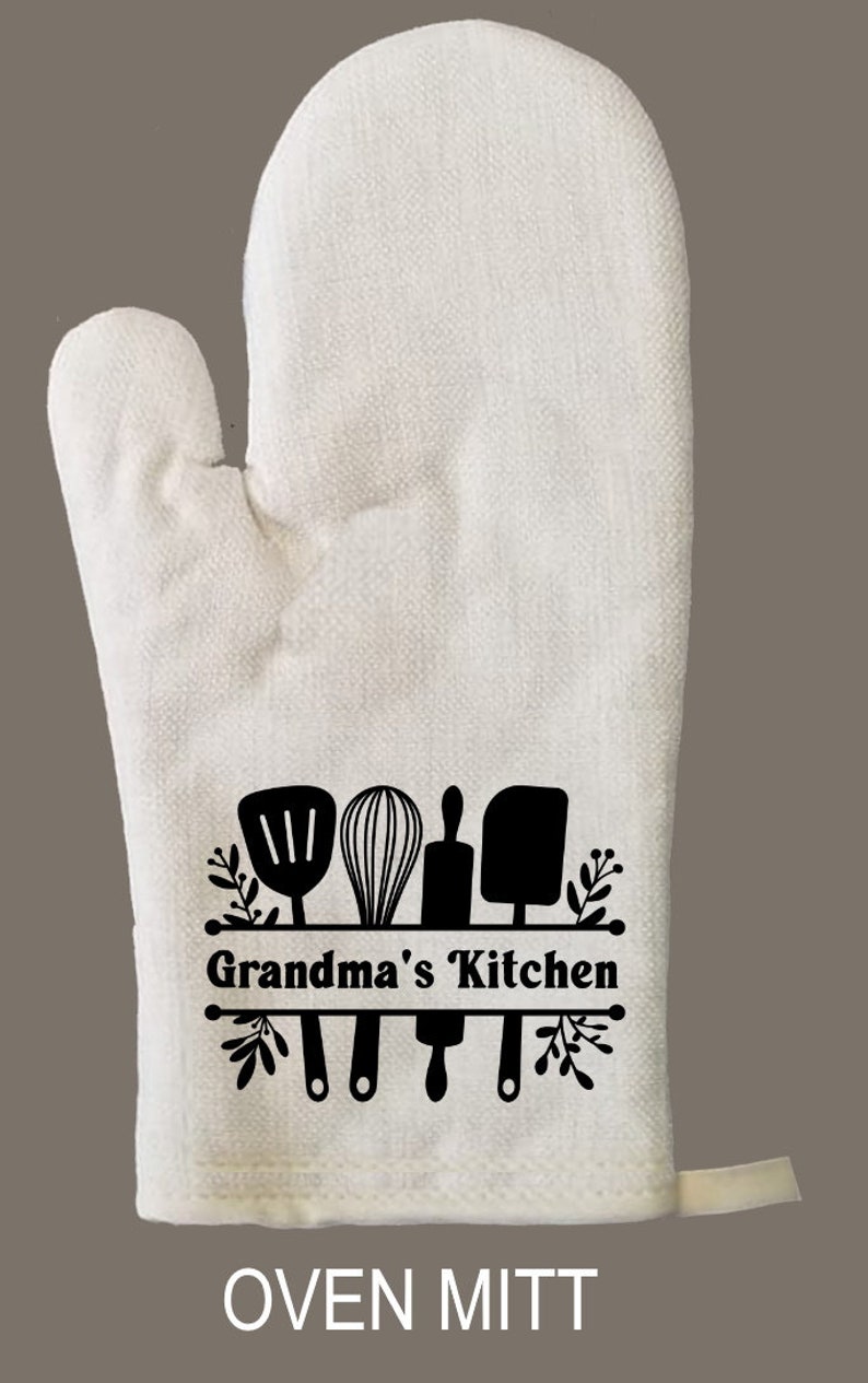 Personalized Cooking Utensils Oven Mitt & Pot Holder Set Gift - Etsy