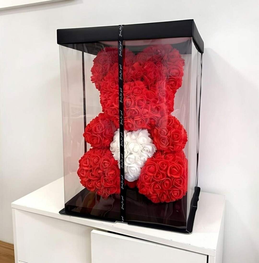 Rose Bear Teddy | Artificial Rose Teddy Bear Gift | Romantic Gift for ...
