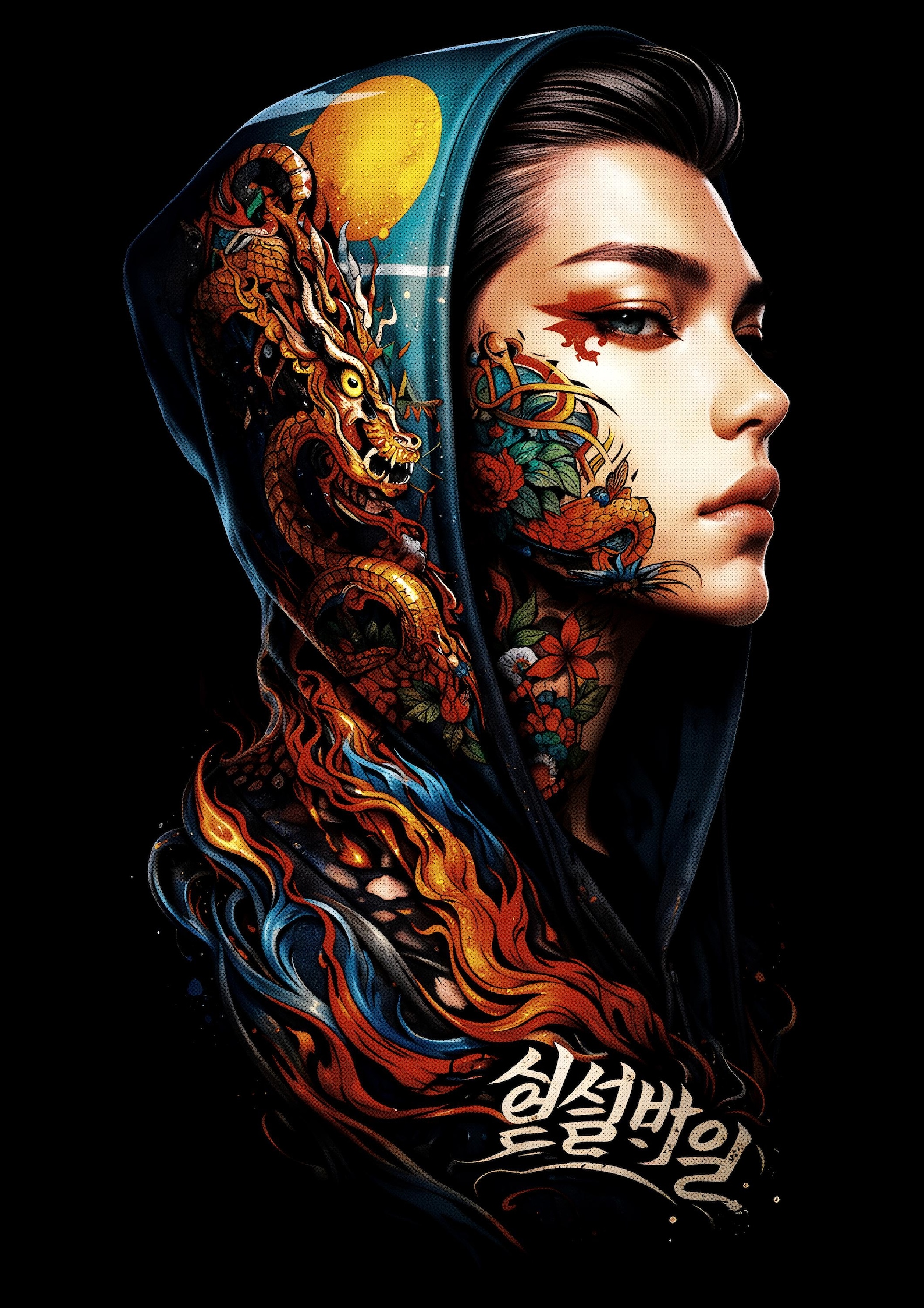 55 Halftone T-shirt Designs Vol. 2, High-resolution Pngs (A2, A3, A4 ...