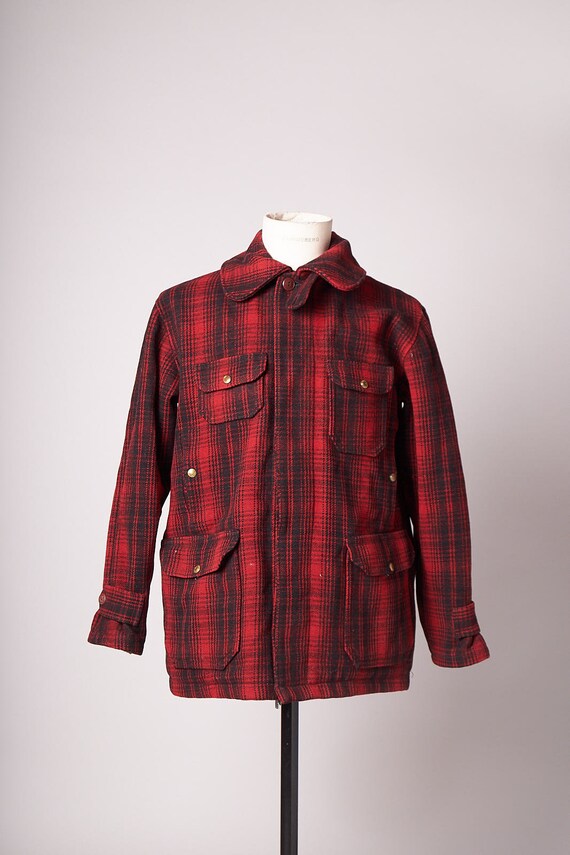 1950s Woolrich Hunting Buffalo Pattern Coat - Gem