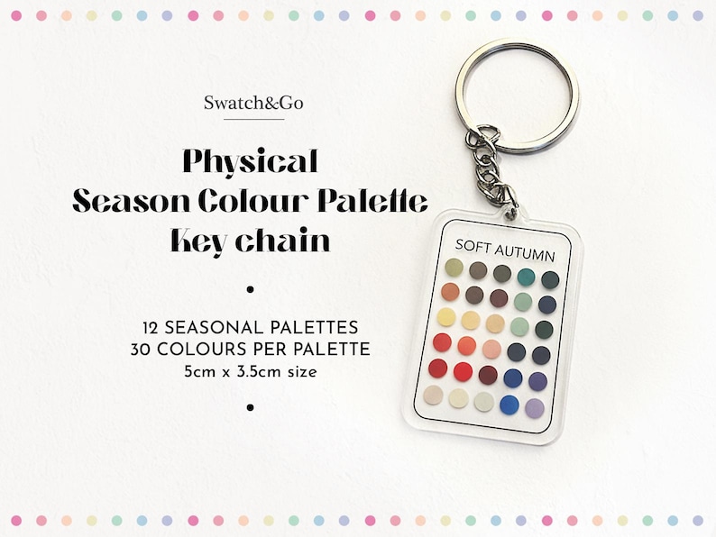 Seasonal Color Palette Keychain – Capsule Wardrobe Styling - Etsy UK