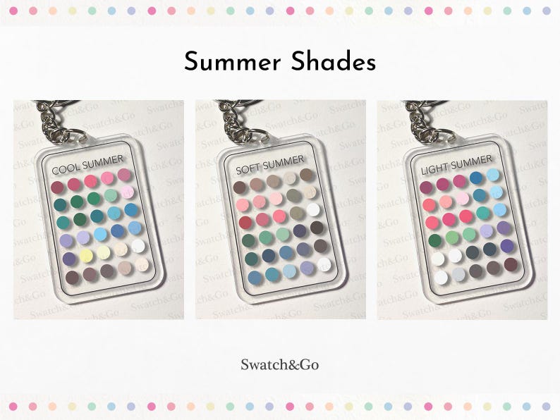 Seasonal Color Palette Keychain – Capsule Wardrobe Styling - Etsy UK