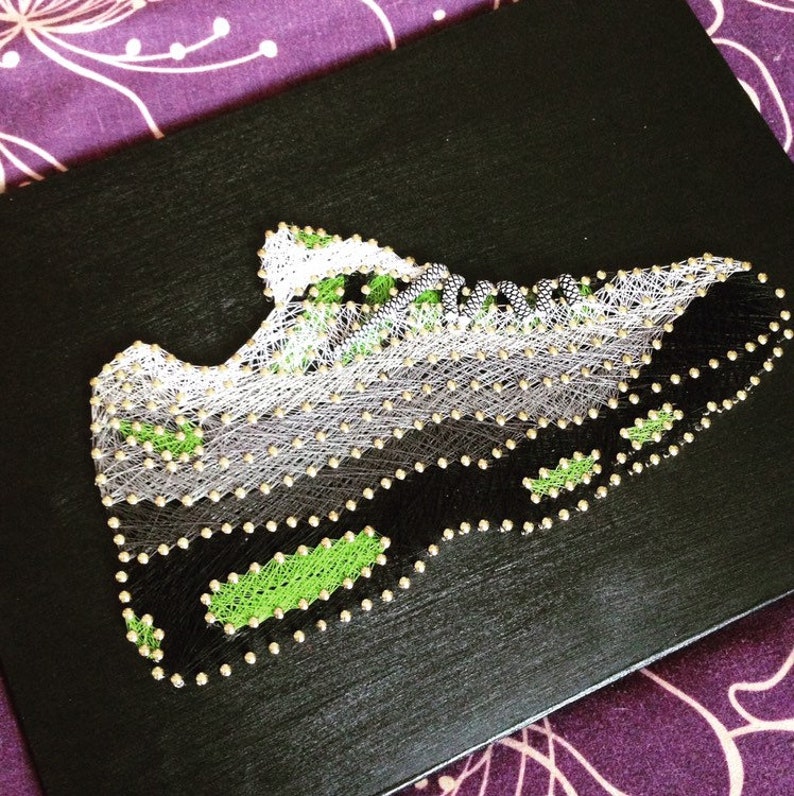 Handmade Custom String Art Shoe - Etsy UK