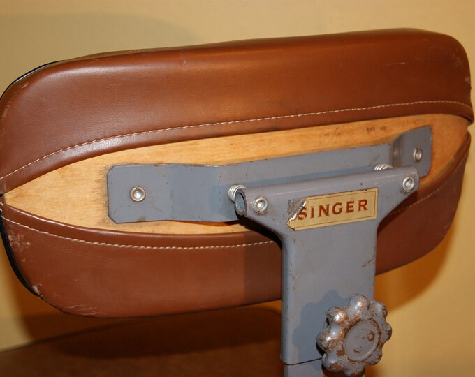 Vintage Industrial Singer Sewing Chair Stool - Etsy