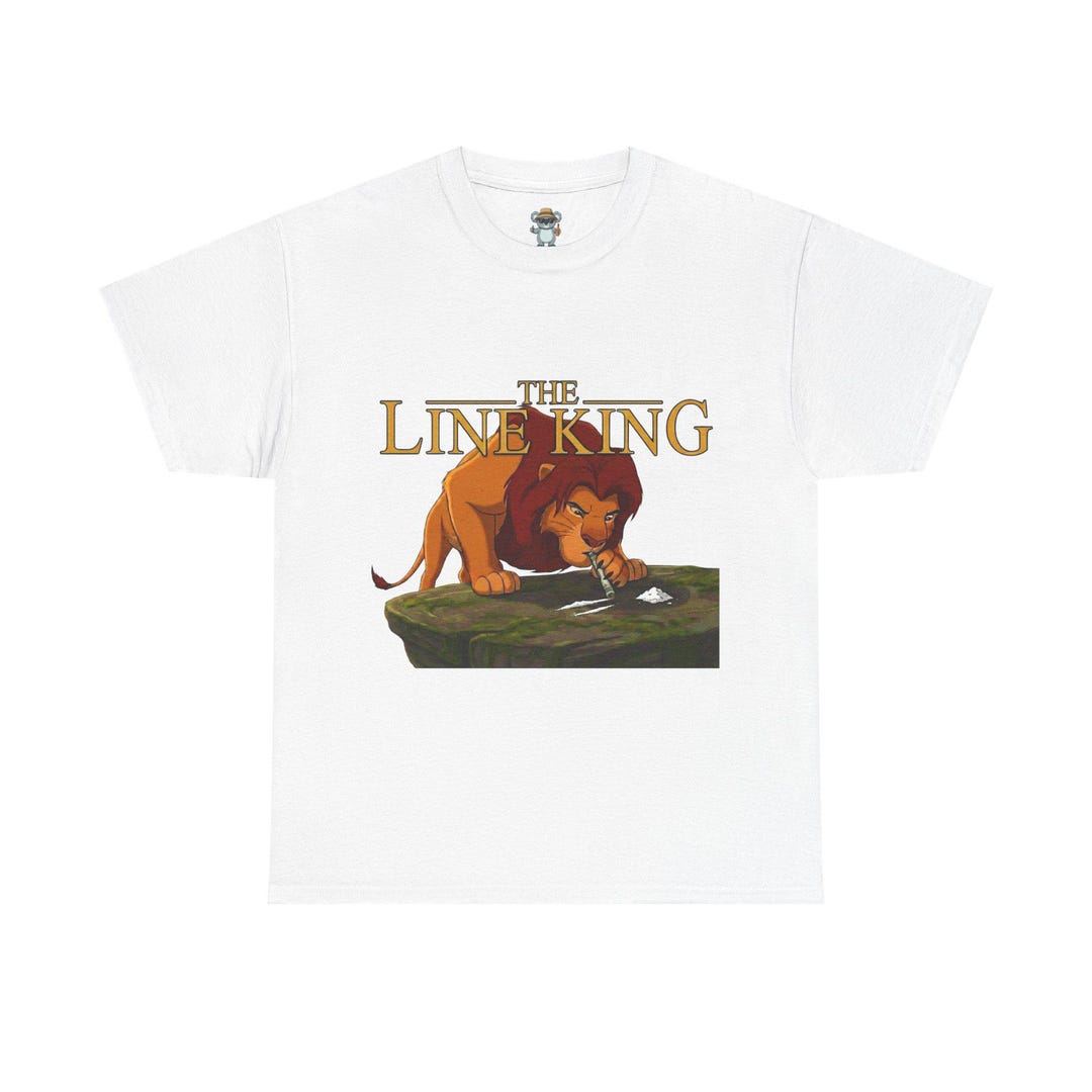 The Line King Tee | Simba Reflection Graphic T-shirt - Etsy