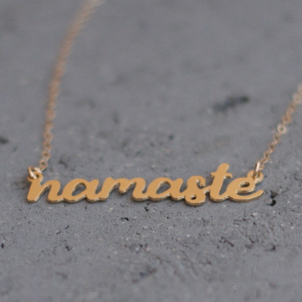 Namaste Necklace - Etsy