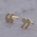 Gold Quote Studs, Quotes Earrings, Quotation Marks Earrings, Word ...