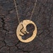 Gold Fetus in a Uterus Necklace Pregnancy Announcement Gift - Etsy
