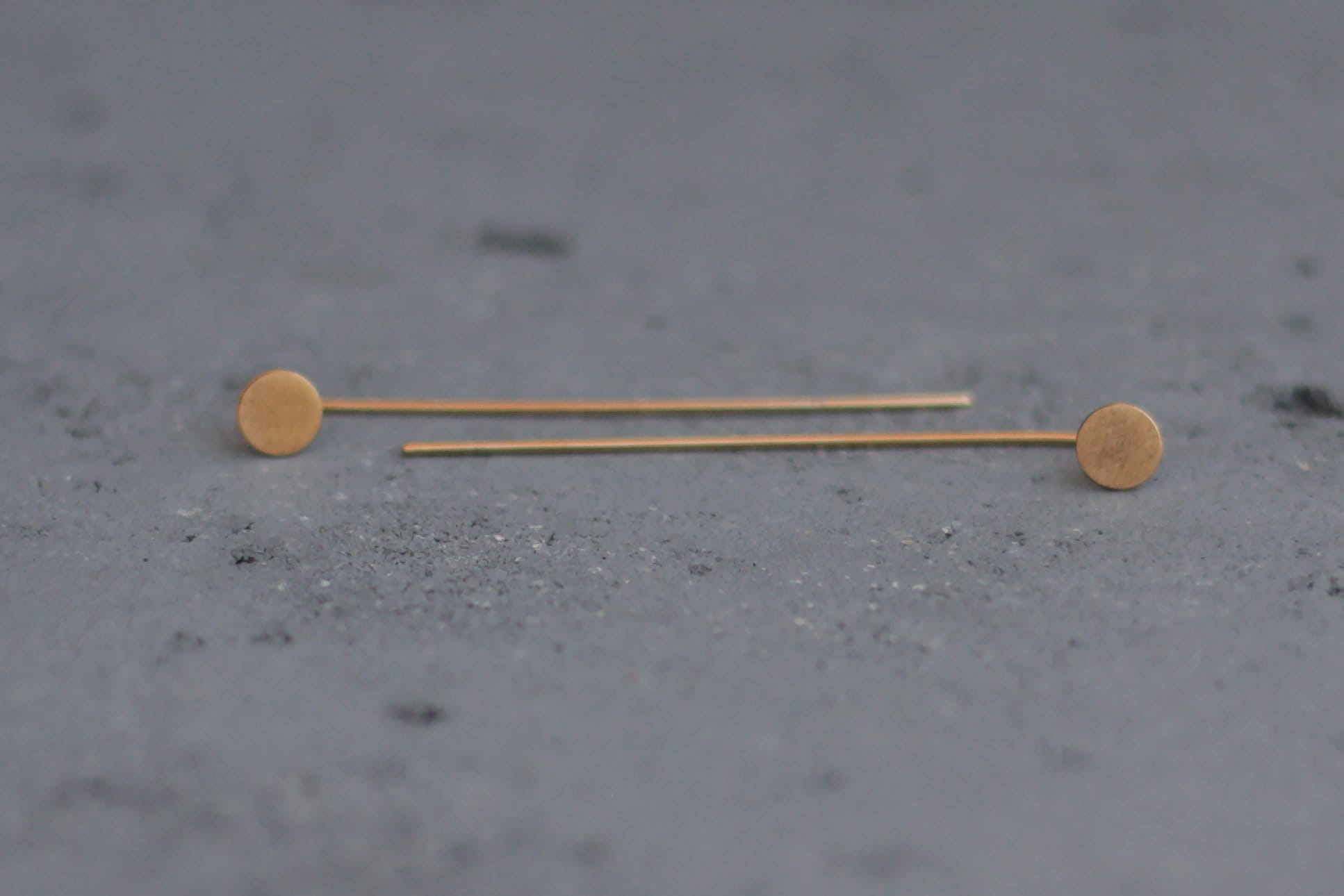 Gold Long Bar Circle Earrings, Bar Drop Earrings, Long Minimalist ...