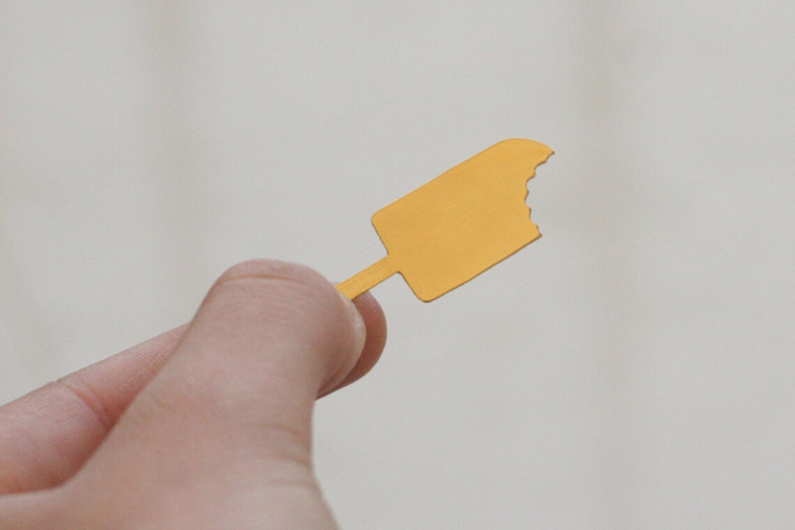 Gold Popsicle Necklace Summer Necklace Ice Pop Ice Cream - Etsy