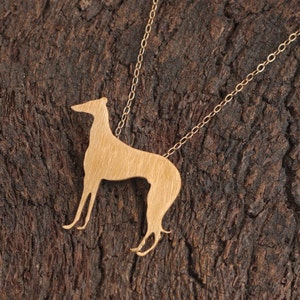 Gold Saluki Dog Necklace, Greyhound Charm, Spanish Galgos, Saluki Pendant, Saluki Jewelry ...