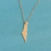 Gold Israel Map Necklace, Small Israel Charm, I Love Israel Necklace ...