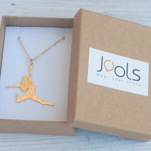 Gold Ballerina Necklace, Ballet Necklace, Ballet Jewelrry, Dancer ...