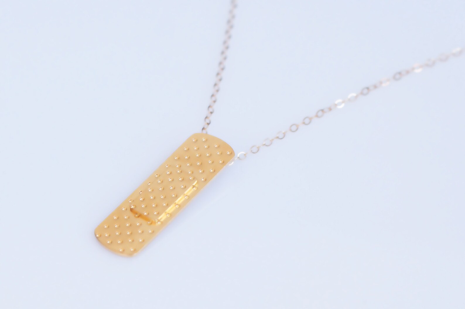 Gold Bandage Necklace, Doctor Gift, First Aid, Plaster Charm, Bandage ...