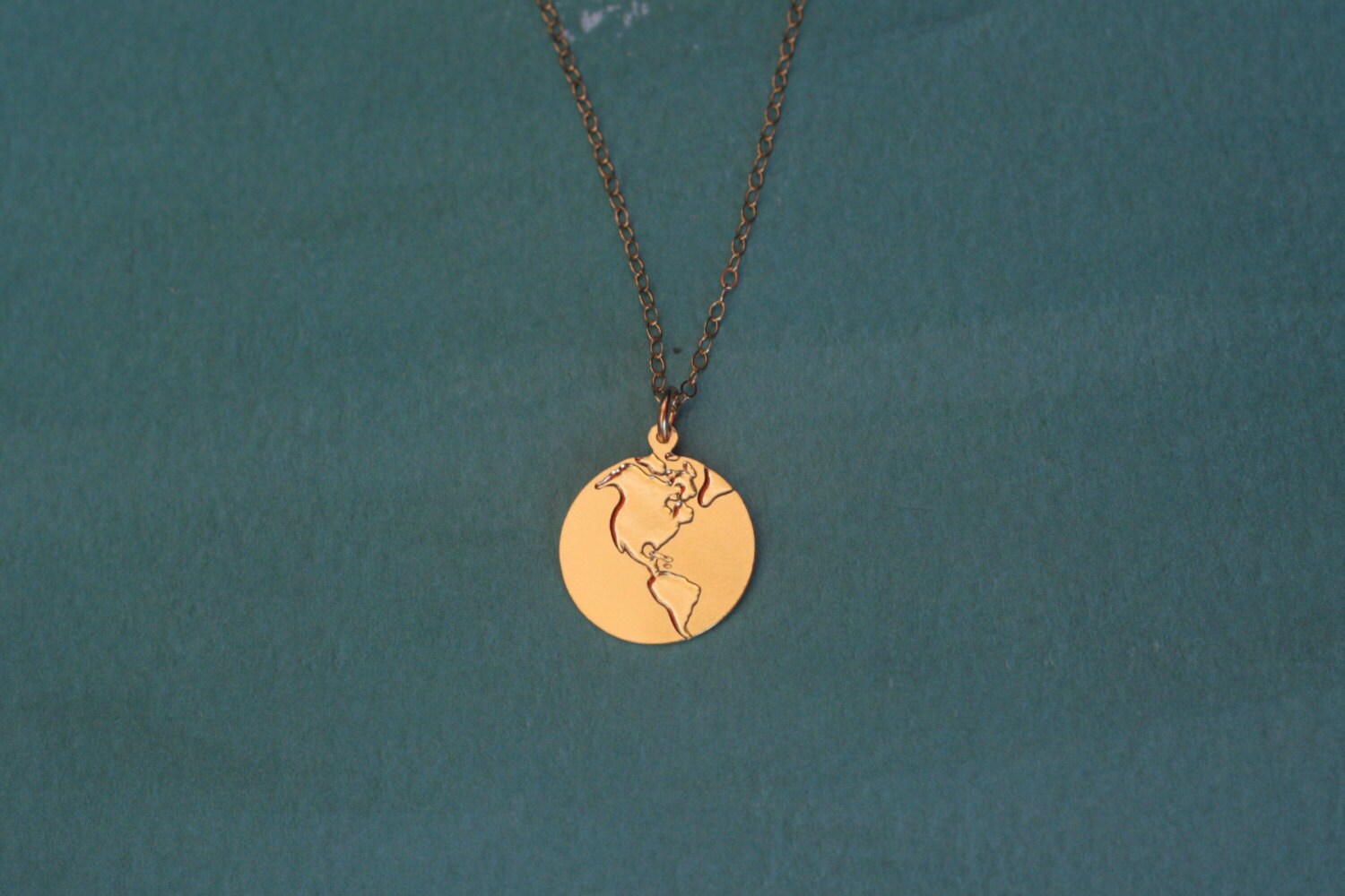 Gold Earth Necklace, Earth Jewelry, Globe Necklace, Traveler Gift ...