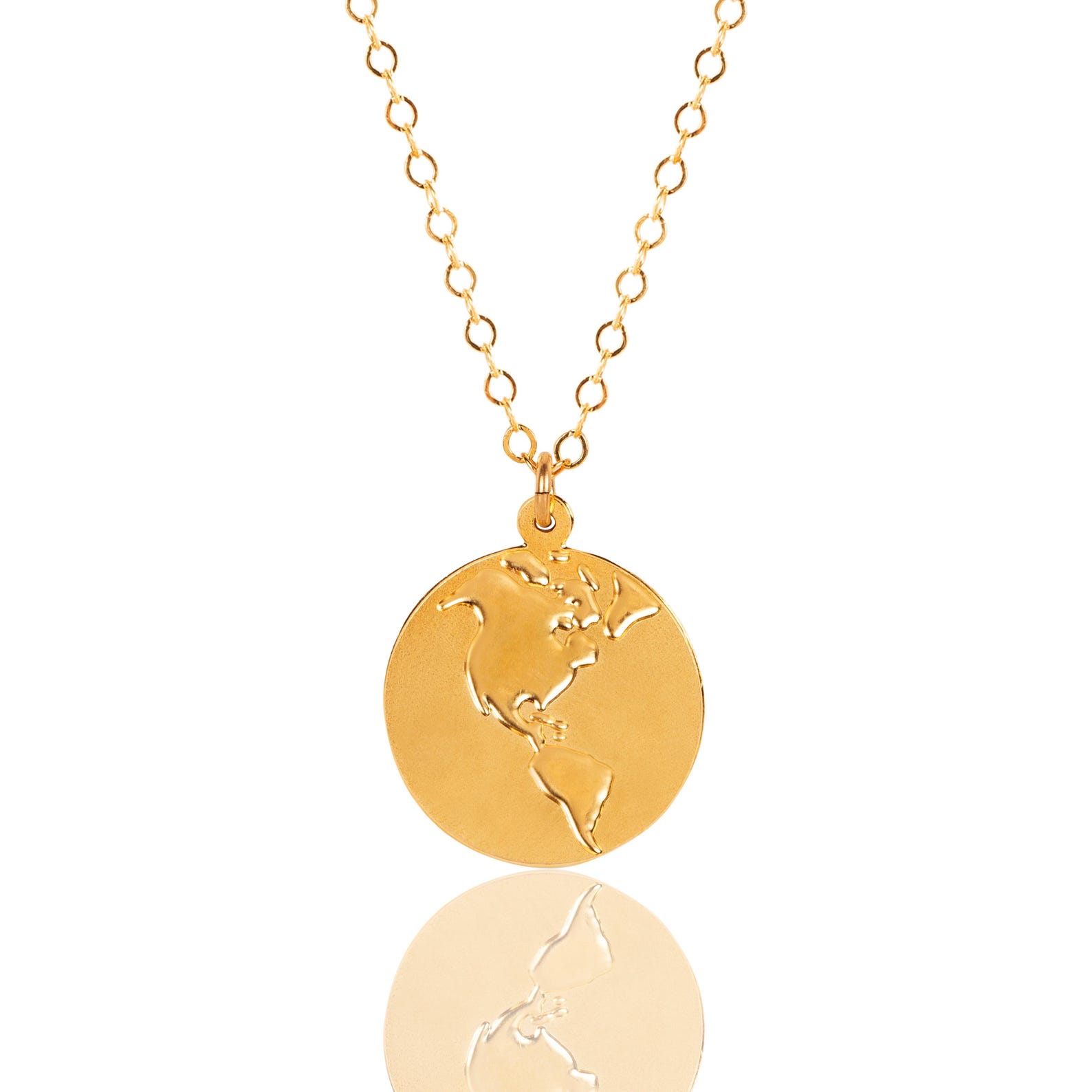 Gold Earth Necklace, Earth Jewelry, Globe Necklace, Traveler Gift ...