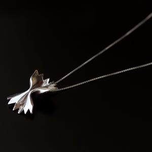Farfalle Pasta Necklace, Silver Pasta Charm, Farfalle Pendant, Food ...