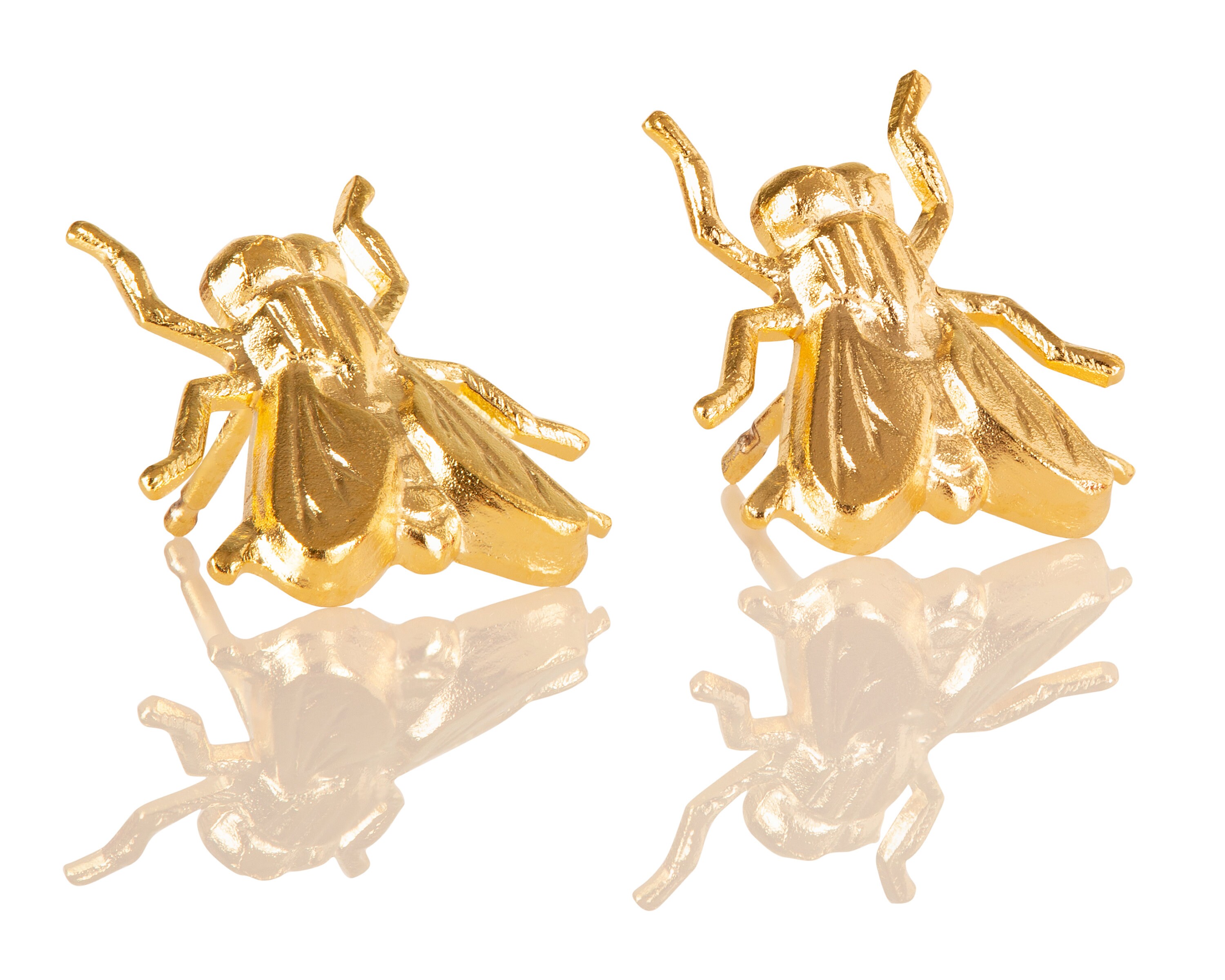 Gold Fly Earrings, Fly Studs, Fly Posts, Insect Jewelry, Insect ...