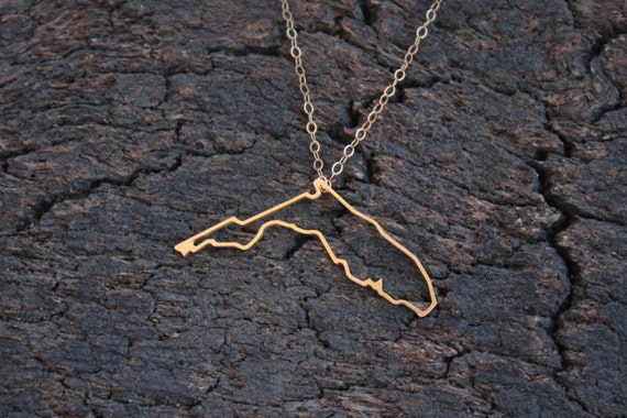 Florida State Outline Necklace