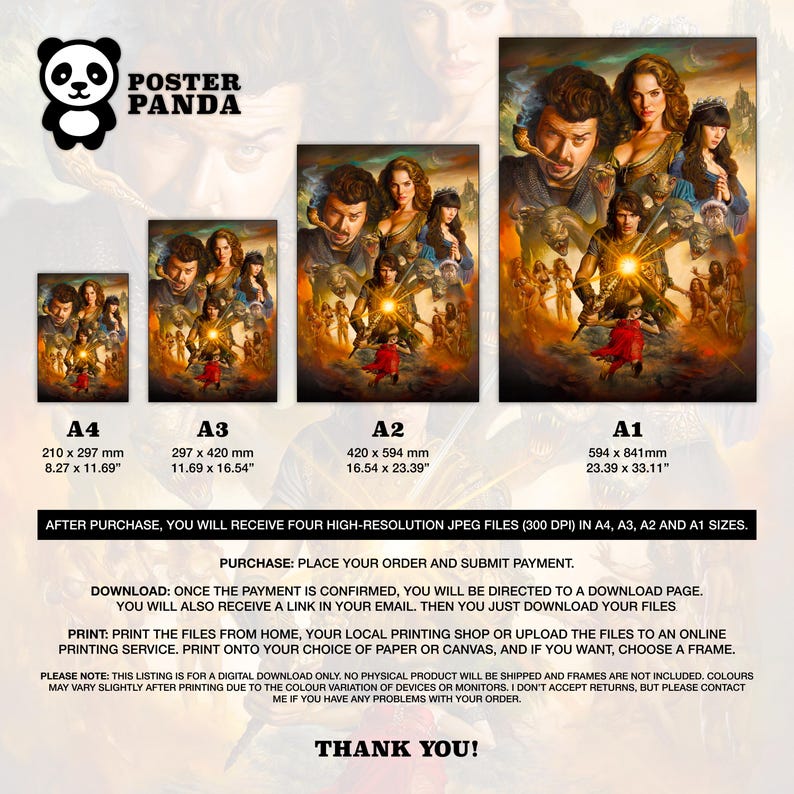 Your Highness Movie Poster (2011), Digital Download A4-A1 Sizes - Etsy