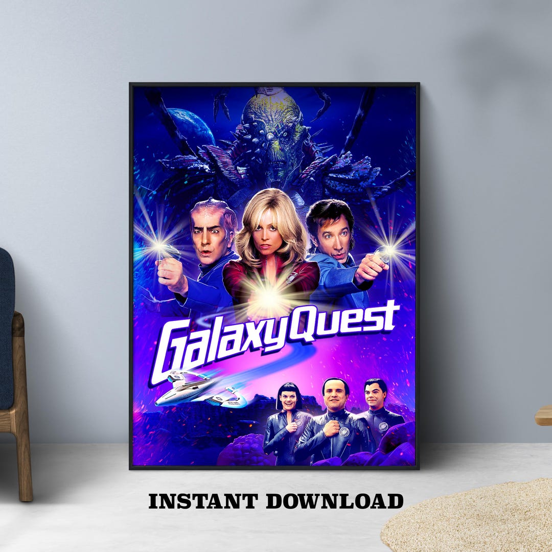Galaxy Quest Movie Poster (1999), Digital Download A4-A1 Sizes - Etsy