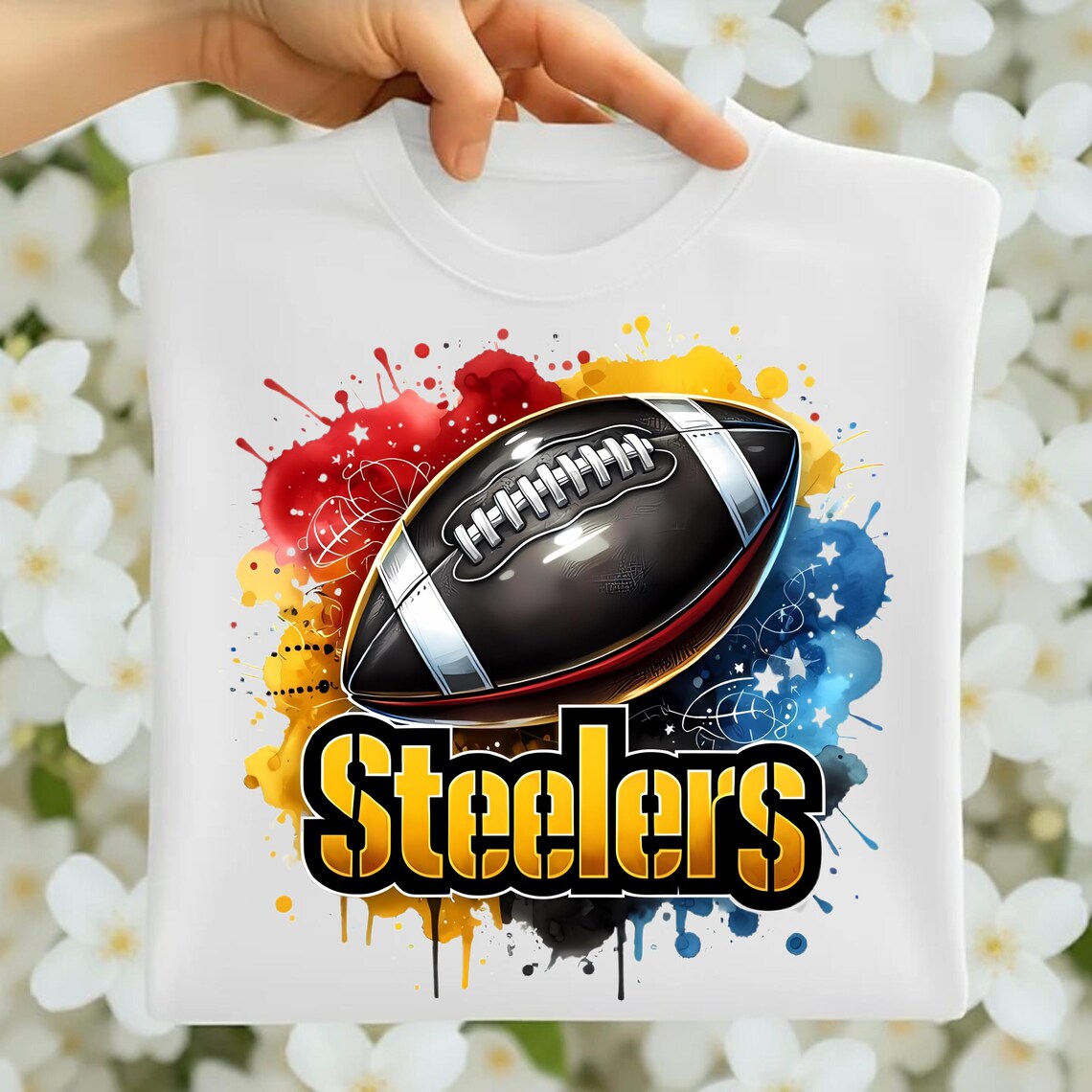Steelers Football Sublimation Clipart PNG: Use for T-shirt, Stickers ...