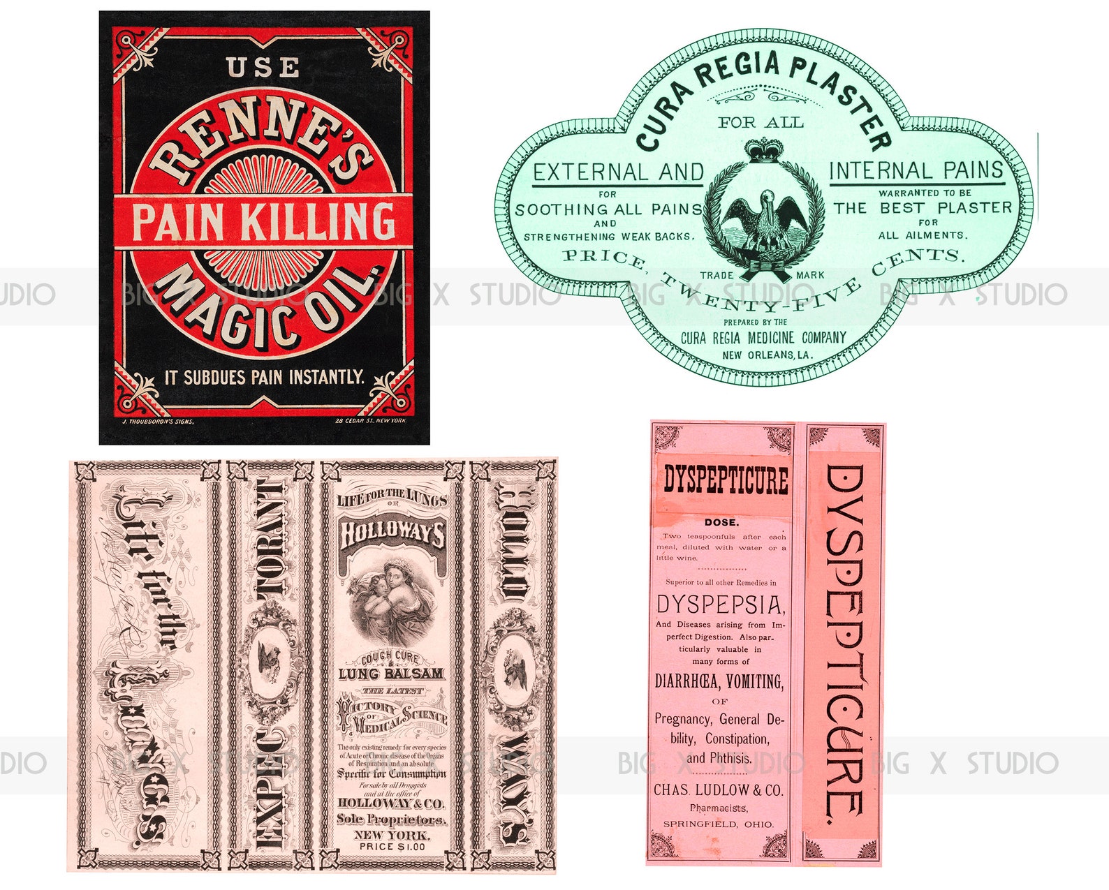 Vintage Medicine Label Images / Digital Download / Commercial - Etsy