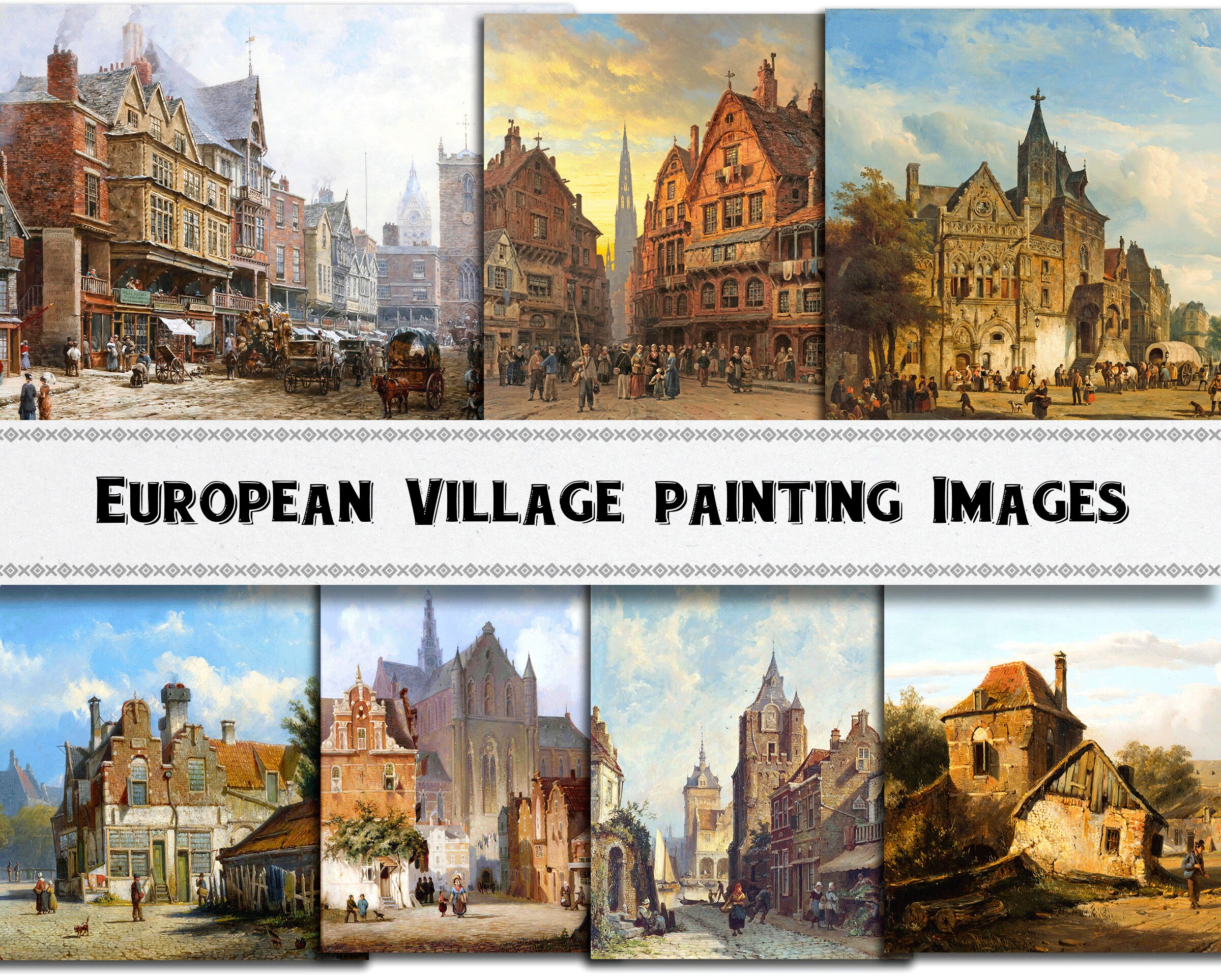 European Village Scene